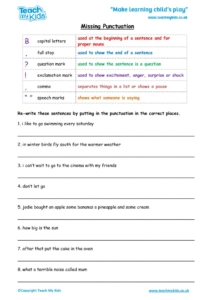 Missing Punctuation (2) - TMK Education